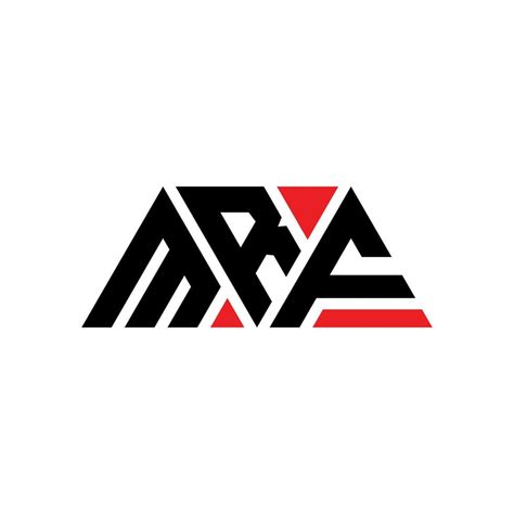 Mrf Triangle Letter Logo Design With Triangle Shape Mrf Triangle Logo
