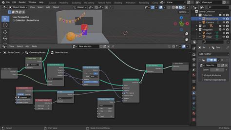 geometry nodes trouble aligning instances along curve modeling