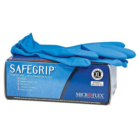 Microflex Safegrip Gloves Powder Free 50 Per Box Normed First Aid