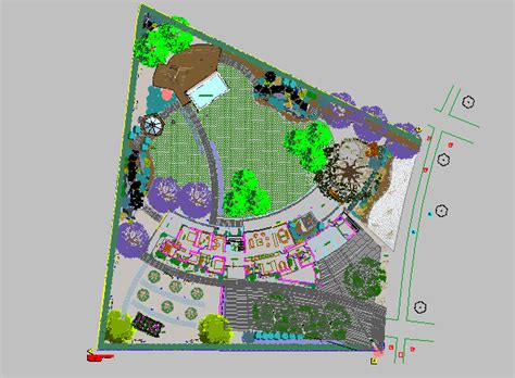 House With Garden And Swimming Pool Landscaping Details Dwg File Cadbull