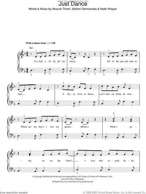 Pin On Lady Gaga Sheet Music