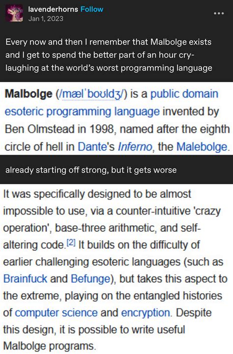 Brainfuck Is The Sixth Circle Lemmy World