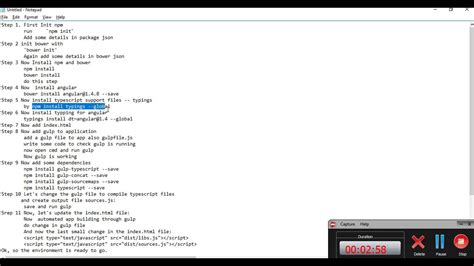 Setup Environment For Angular 1x With Typescript Using Npm Youtube
