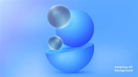 Premium Vector Realistic Cute Background With 3d Objects