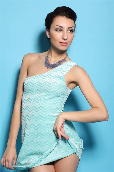 Girl In A Short Dress Stock Photo Image Of Glamour