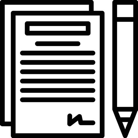 Contract Line Icon 14698815 Vector Art At Vecteezy