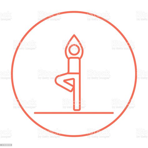 Man 연습 요가 꺾은선형 아이콘크기 건강한 생활방식에 대한 스톡 벡터 아트 및 기타 이미지 건강한 생활방식 나무 단순하게 살기 Istock