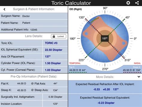 Toric Results Calculator Acuvue® For Astigmatism Fitting Calculator