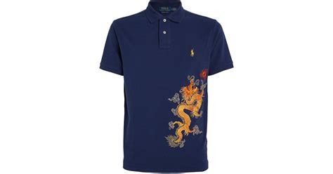 Polo Ralph Lauren Lunar New Year Polo Shirt In Blue For Men Lyst