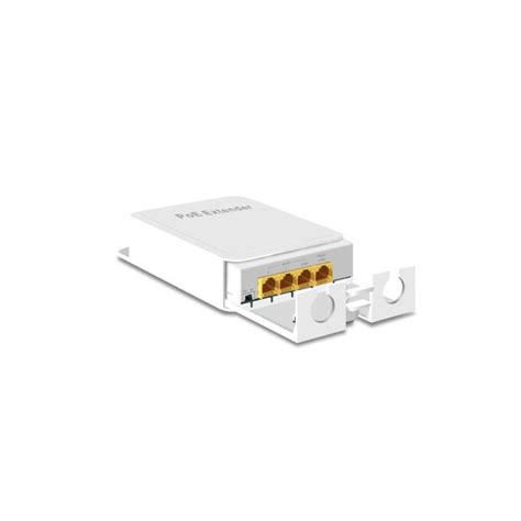 Hisource 4 Port Ip55 Waterproof Poe Repeater 100 1000mbps 1 To 3 Network Switch Poe Extender For