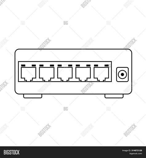 Ethernet Switch Icon Vector And Photo Free Trial Bigstock