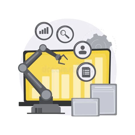 Business Process Automation Abstract Concept Vector Illustration Stock