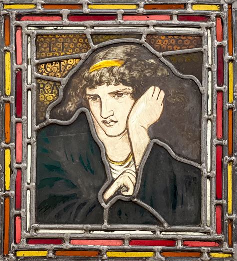 Daniel Cottier Attributed Victorian Stained And Leaded Glass Panel Auction