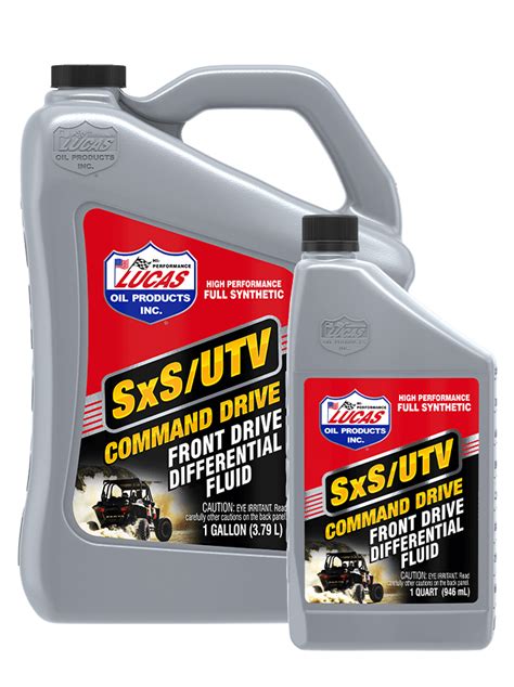 Lucas Oil Synthetic Sxs Command Drive Front Drive Differential Fluid