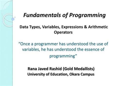 Java Data Types Part 1 Ppt