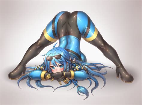 Rule 34 1girls 2d Blue Hair Female Female Only Fempyro High Heel Boots High Heels Human Human