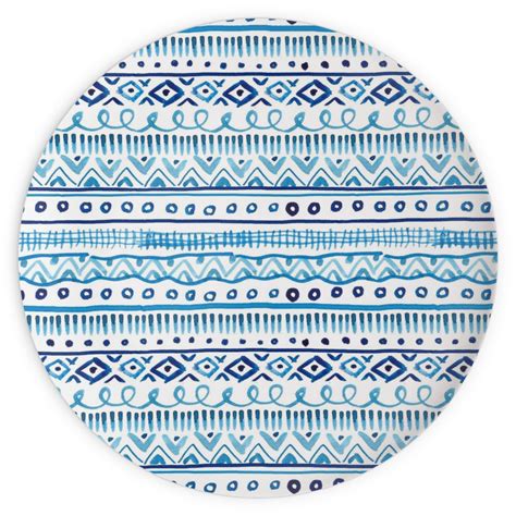 Painted Stripe Blue Plates Shutterfly
