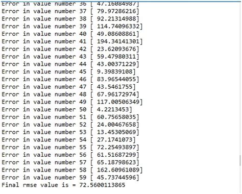 RMSE Root Mean Square Error In Machine Learning