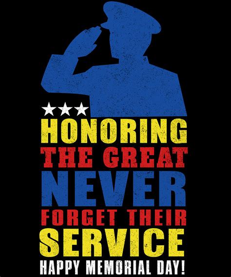 Honoring The Great Never Forget Their Service Digital Art By Jacob Zelazny