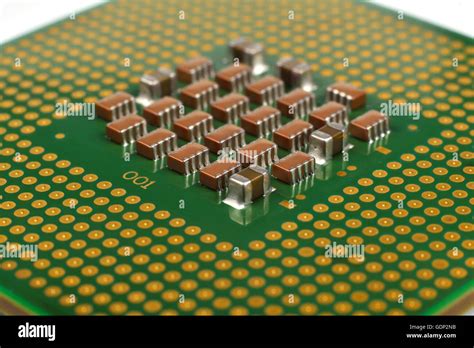 Central Processing Unit CPU Extra Close Up Stock Photo Alamy