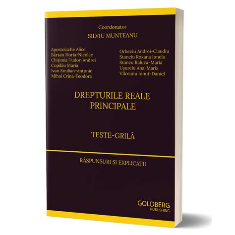 Drepturile Reale Principale Teste Grila Silviu Munteanu Coord Emagro