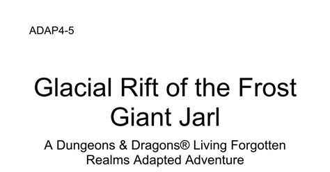 Adap4 5 Glacial Rift Of The Frost Giant Jarl Living Forgotten Realms