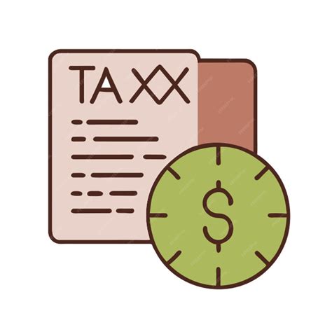 Premium Vector Tax Deduction Icon Colored Outline