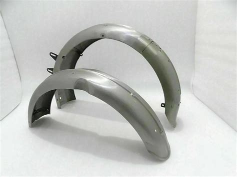 Raw Steel Bsa B31 B33 Plunger Model Pre Drilled Mudguard Set Best