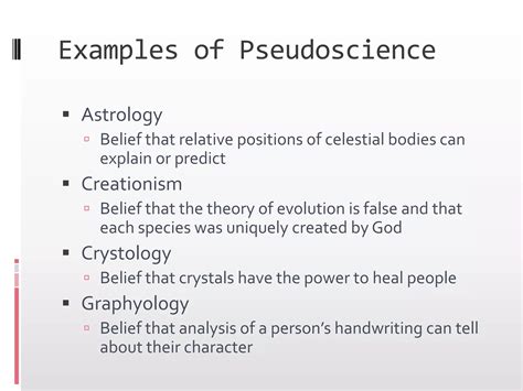 Natural Science Versus Pseudoscience Pptx
