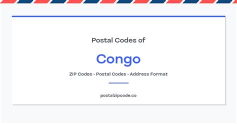 Congo Postal Codes Complete Zip Code List