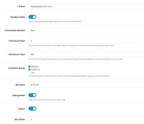 OpenCart Paypal Standard For OpenCart X