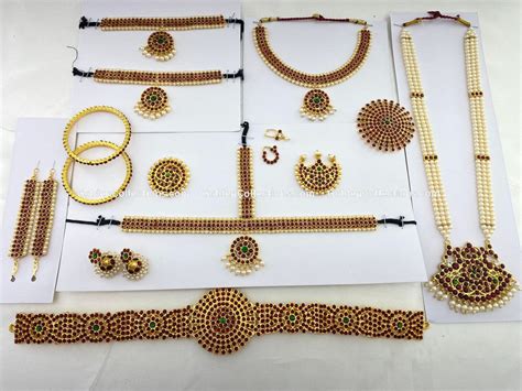 Buy Bharatanatyam Jewellery Set Goldencollections Page 3 Golden