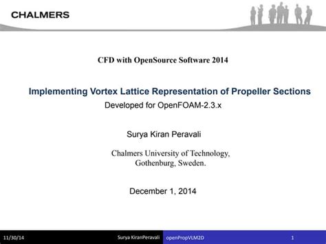 Vortex Lattice Implementation Of Propeller Sections For Openfoam 2 3x