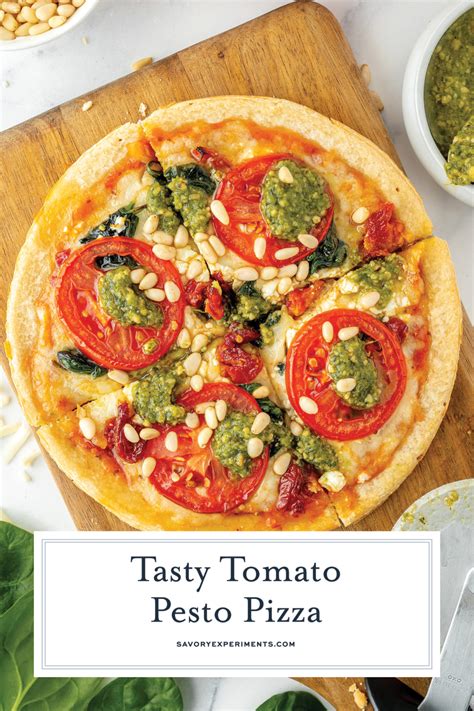 Tomato Pesto Pizza Recipe Savory Experiments