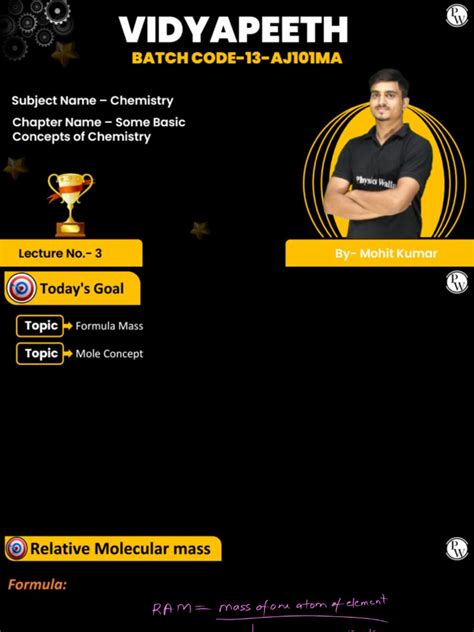 Some Basic Concepts Of Chemistry 03 Class Notes 13 Aj101ma 2024 Pdf