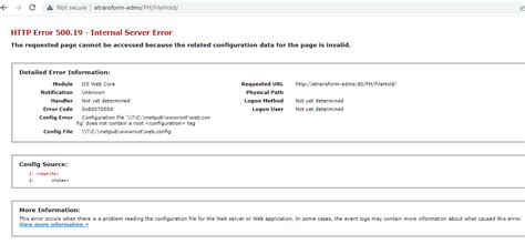 Iis Server Error In Fhfileholdwebclient Application Stack Overflow