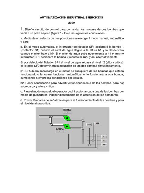 Ejercicios Automatizacion 2020 Pdf Relé Máquinas