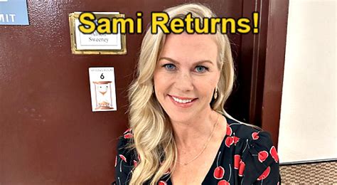 Shocking News Days Of Our Lives Spoilers Alison Sweeney Returns As