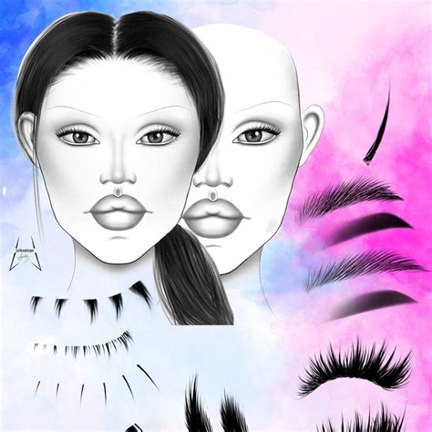 Make Up Practice Sheets Etsy