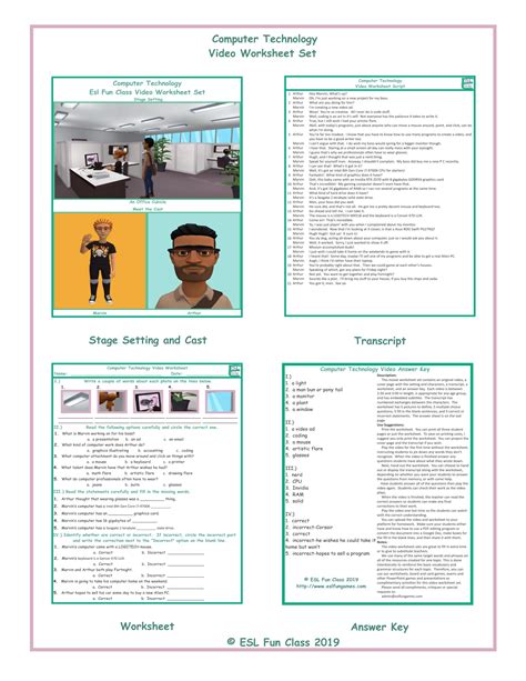 Computer Technology Video Worksheet Worksheets Library