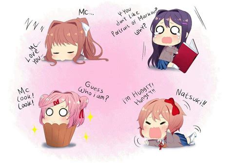 Chibi Ddlc Doki Doki Literature Club Amino