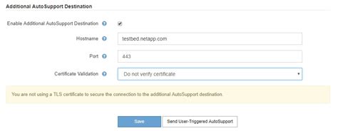configure autosupport