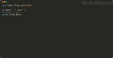 How To Remove Spaces From A String In Perl