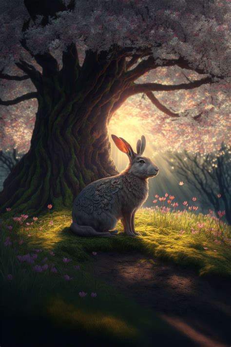 梦幻森林中的兔子 最新更新 图库 素材集市