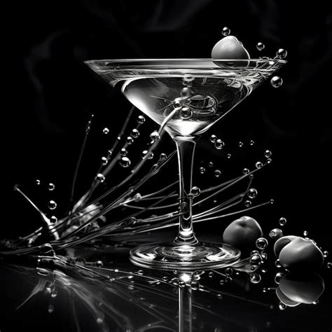 Premium Photo A Martini Wine Glass