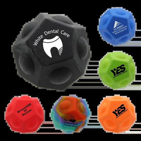 Personalized Stress Pop Geo Ball With Your Logo