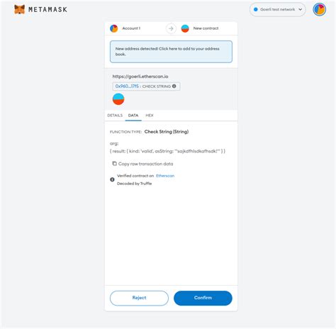 [bug] interacting with verified contract displays strings as objects