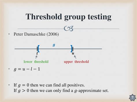 Ppt Threshold Group T Esting With Consecutive Positives Powerpoint Presentation Id3229272