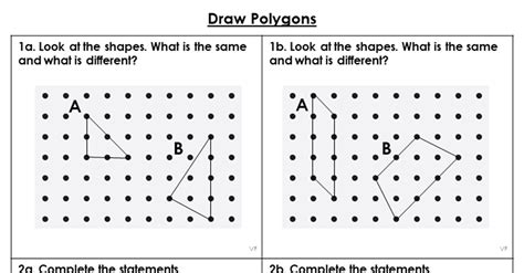 Draw Polygons Varied Fluency Classroom Secrets Classroom Secrets