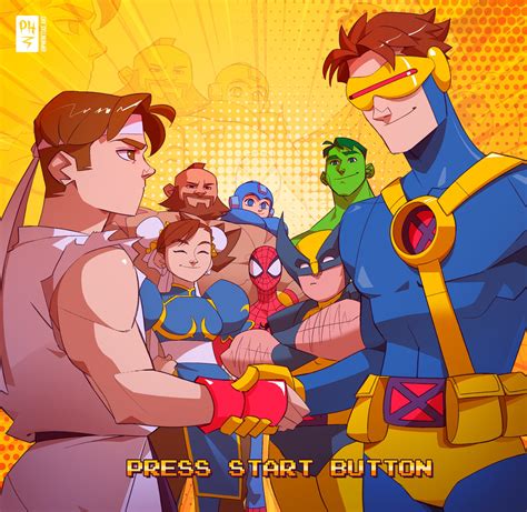 Phfreitas Art Chun Li Cyclops X Men Hulk Mega Man Character